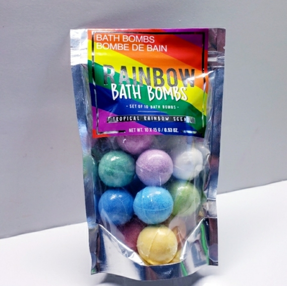 Handmade | Bath & Body | Rainbow Bath Bombs Tropical Rainbow Scent ...